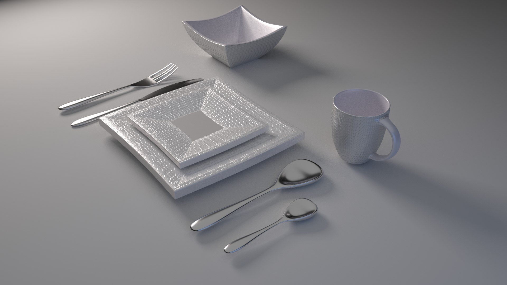 3D Interior Fork Knife - TurboSquid 1347799