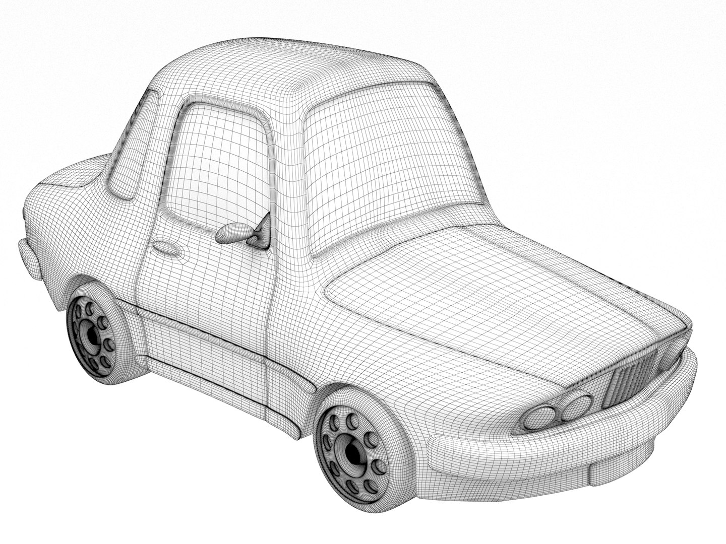 Car Cartoon 02 Model - TurboSquid 2229974