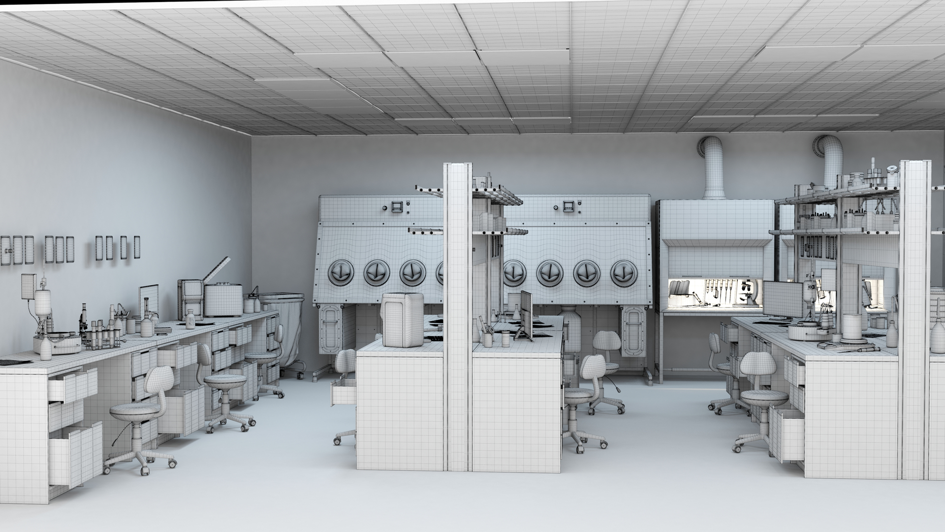 3D scientific laboratory lab model - TurboSquid 1625633