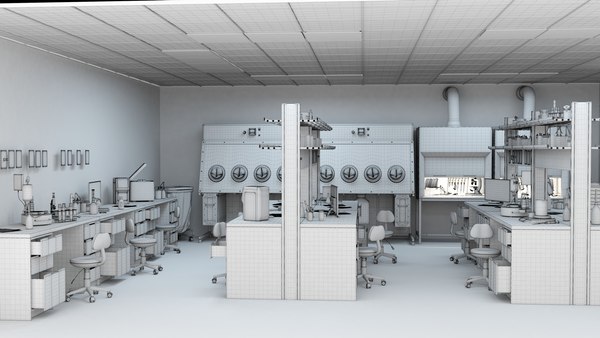3D scientific laboratory lab model - TurboSquid 1625633