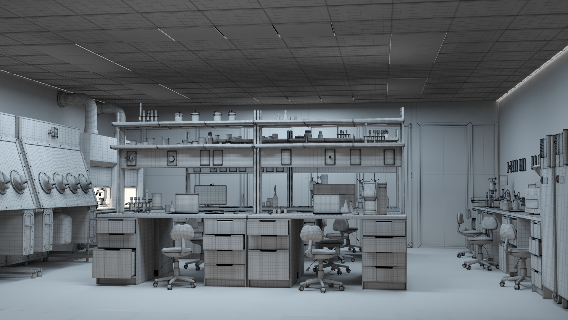 3D scientific laboratory lab model - TurboSquid 1625633