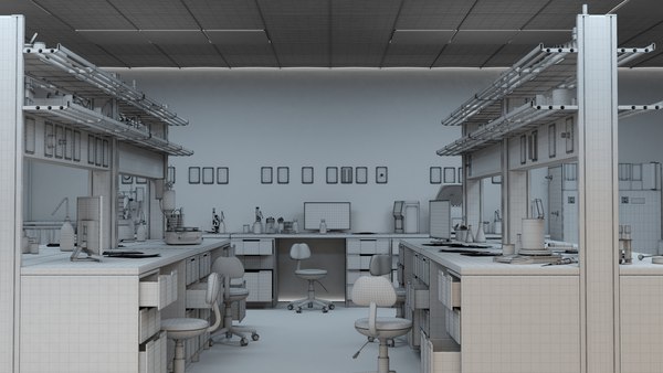 3D scientific laboratory lab model - TurboSquid 1625633