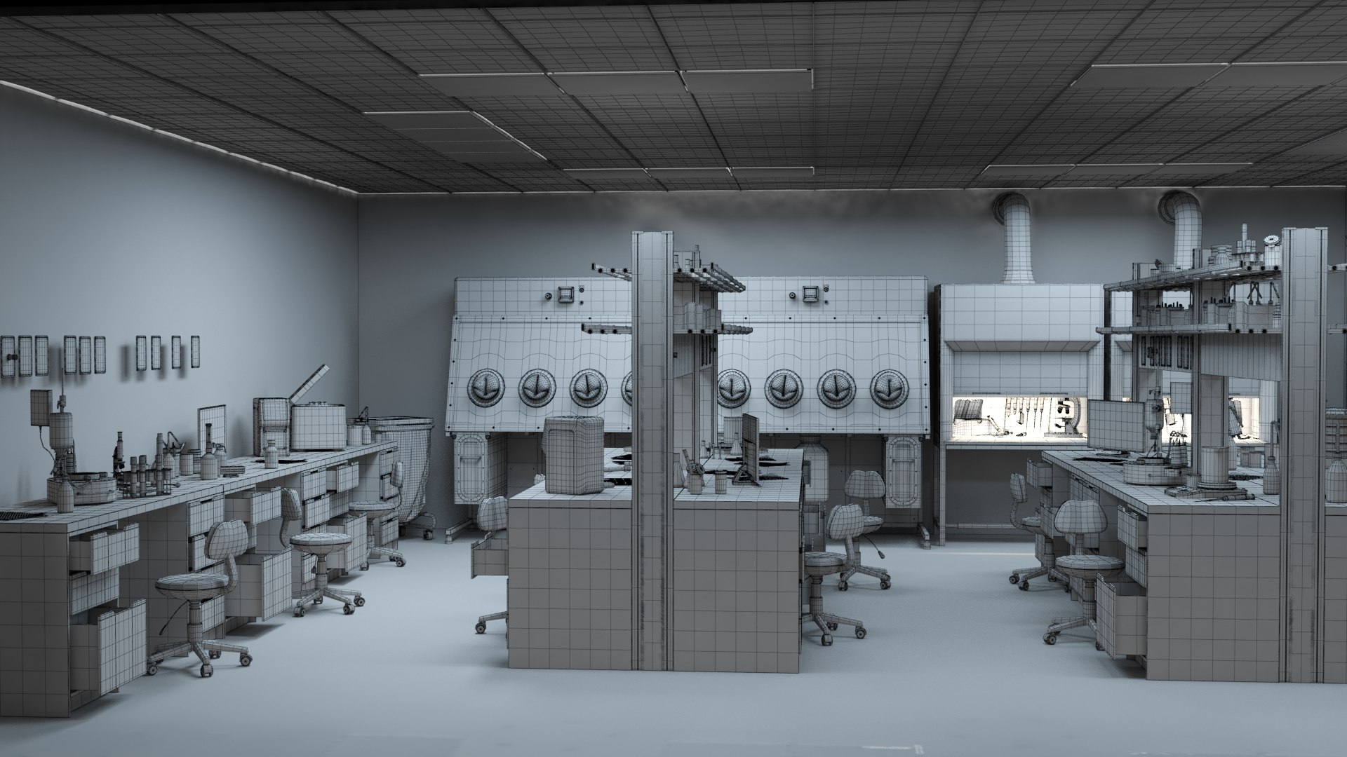 3D scientific laboratory lab model - TurboSquid 1625633