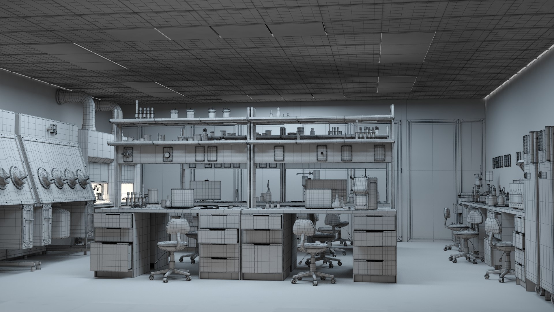 3D scientific laboratory lab model - TurboSquid 1625633