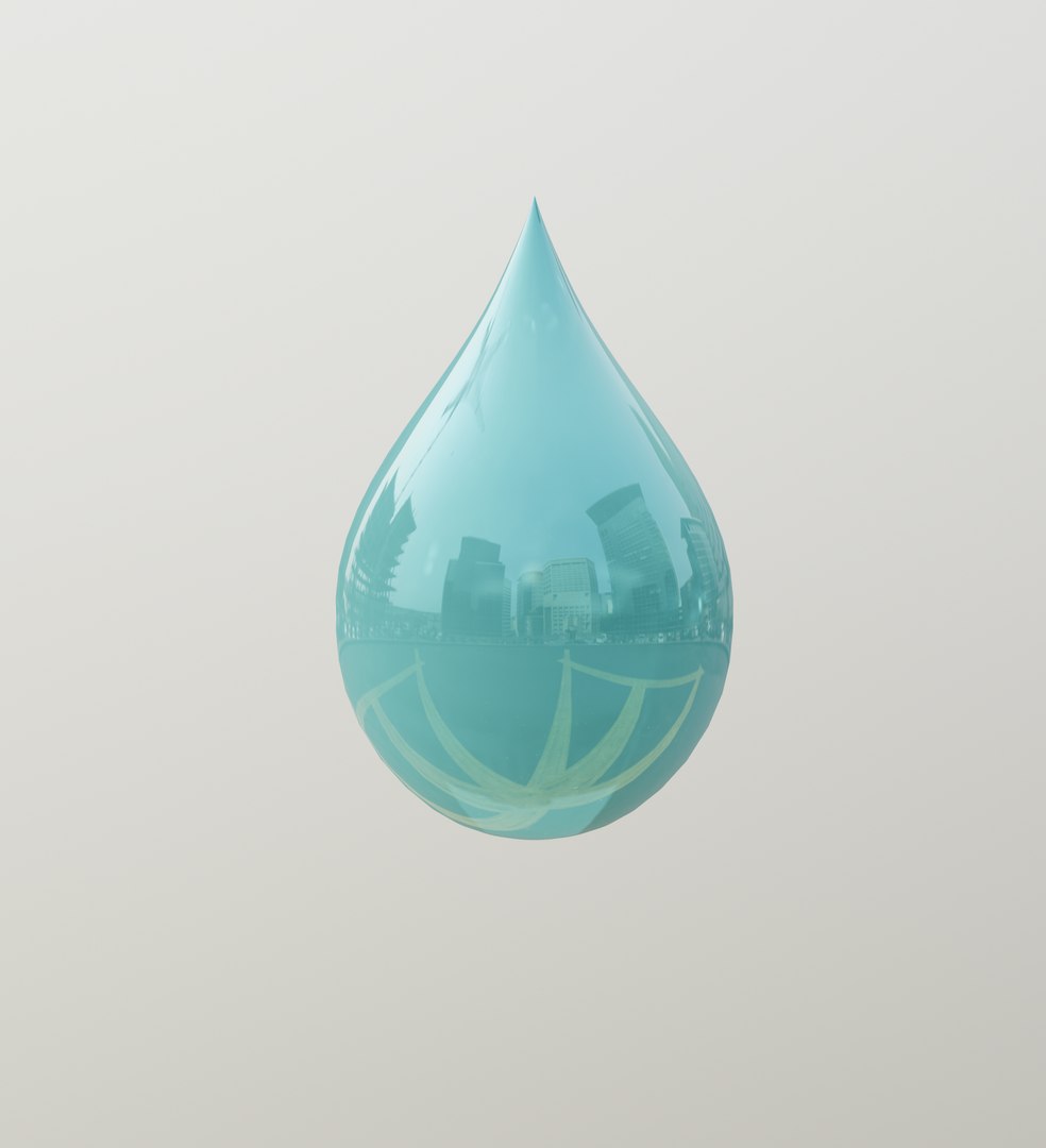 Color Droplet 3D Model - TurboSquid 1442978