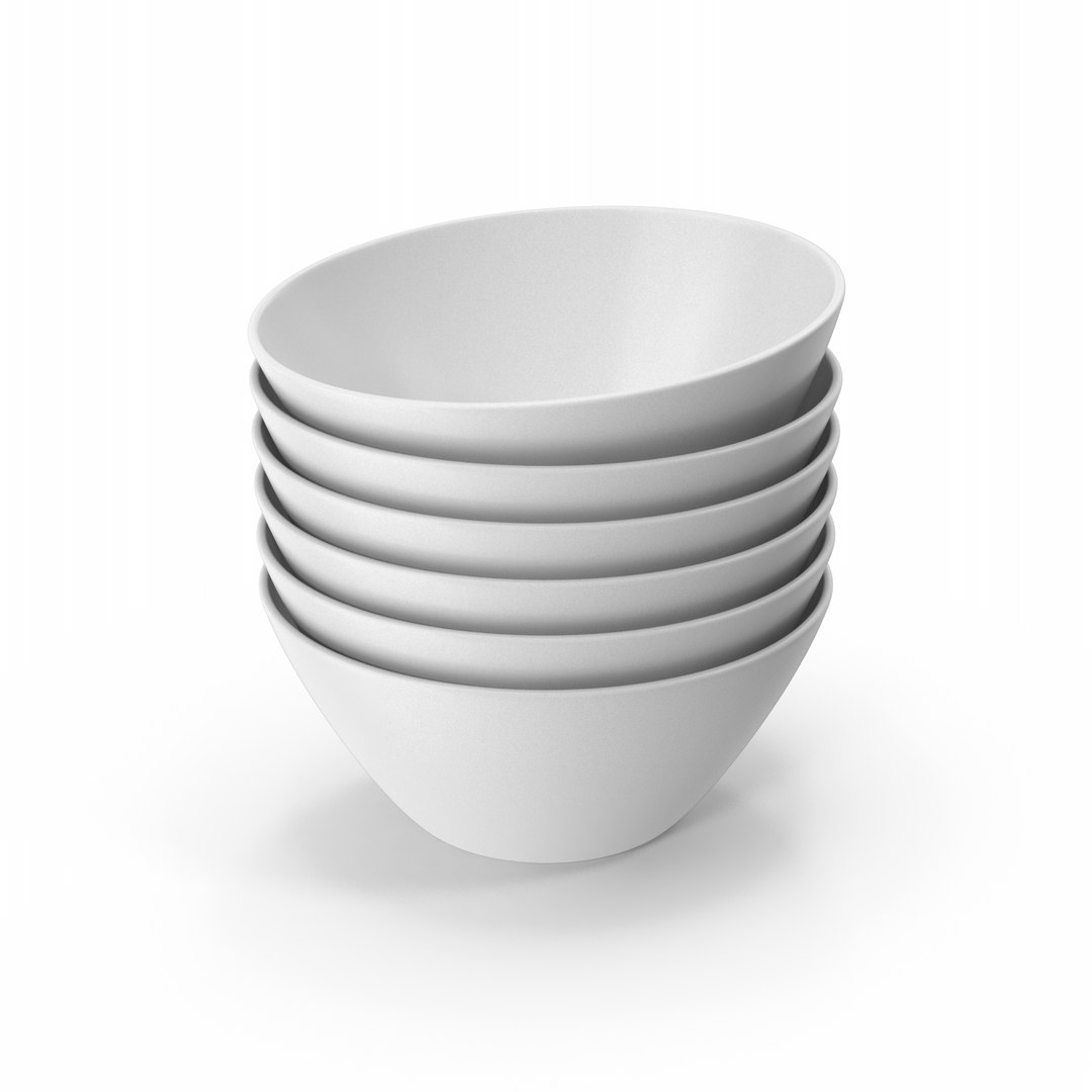 3D Stack Of Bowls - TurboSquid 1893129