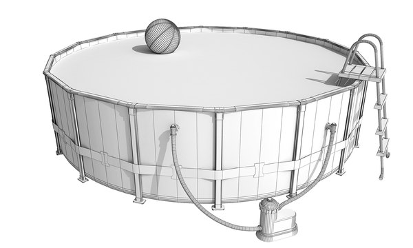 3D swimming pool - TurboSquid 1628321