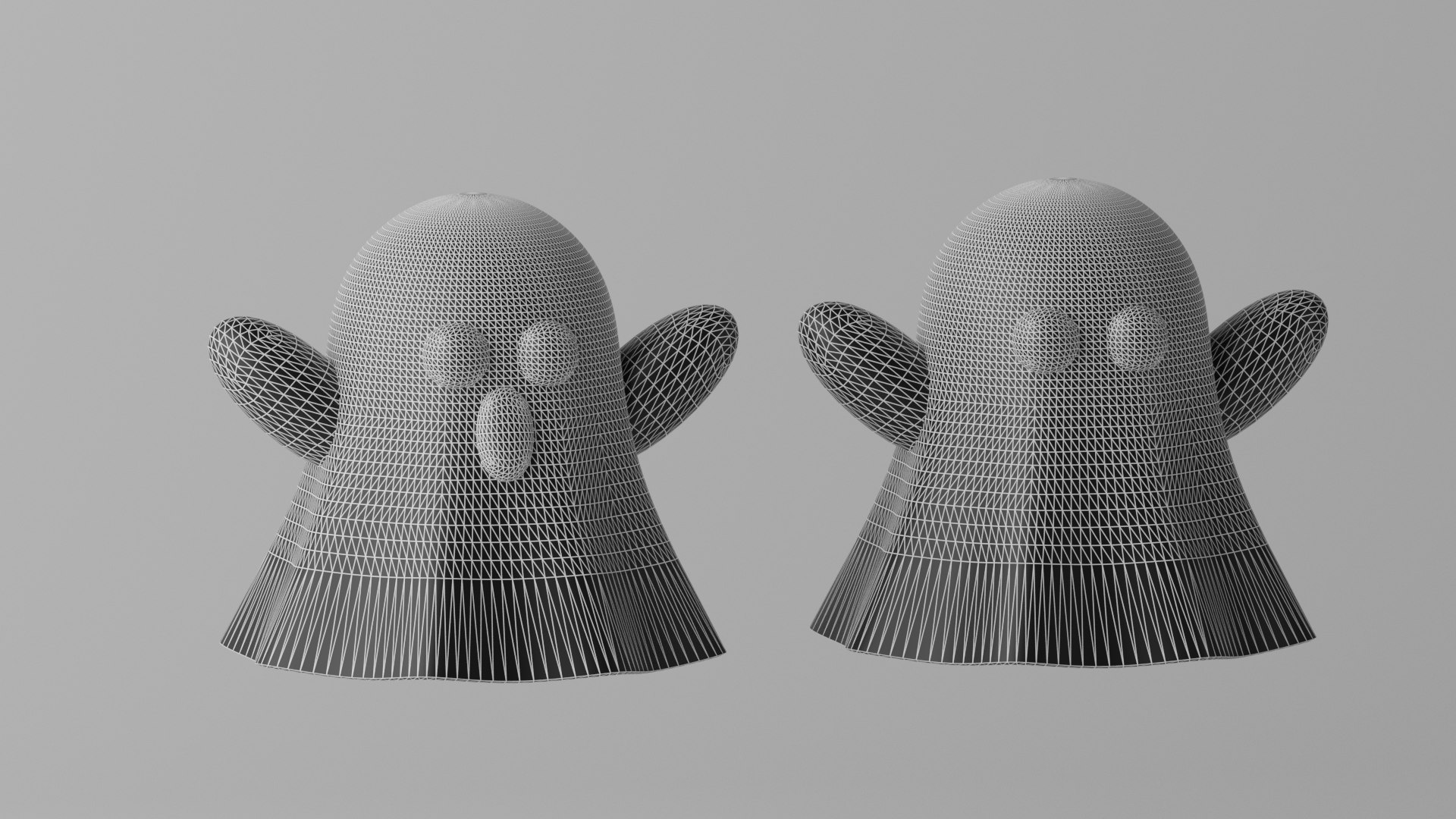 3D Model Cartoon Cute Ghost - TurboSquid 2185059