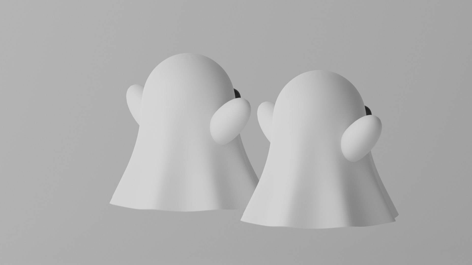 3D Model Cartoon Cute Ghost - TurboSquid 2185059