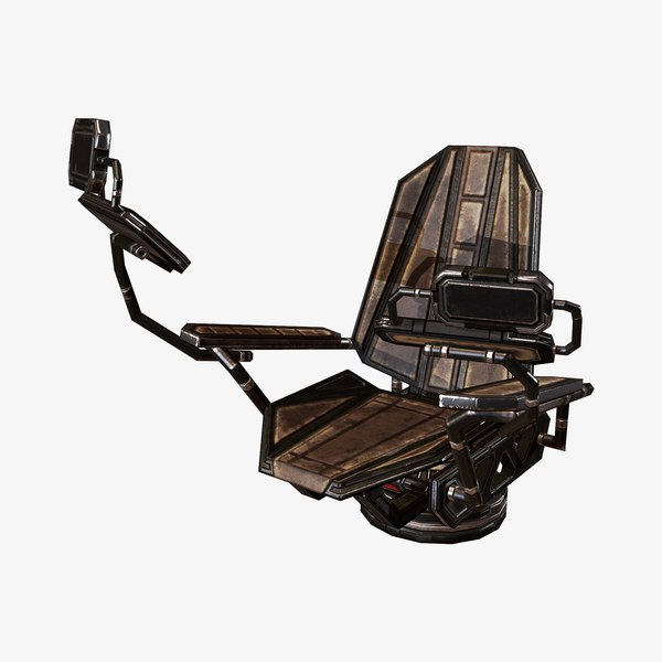 3D science fiction pilot seat model - TurboSquid 1290635