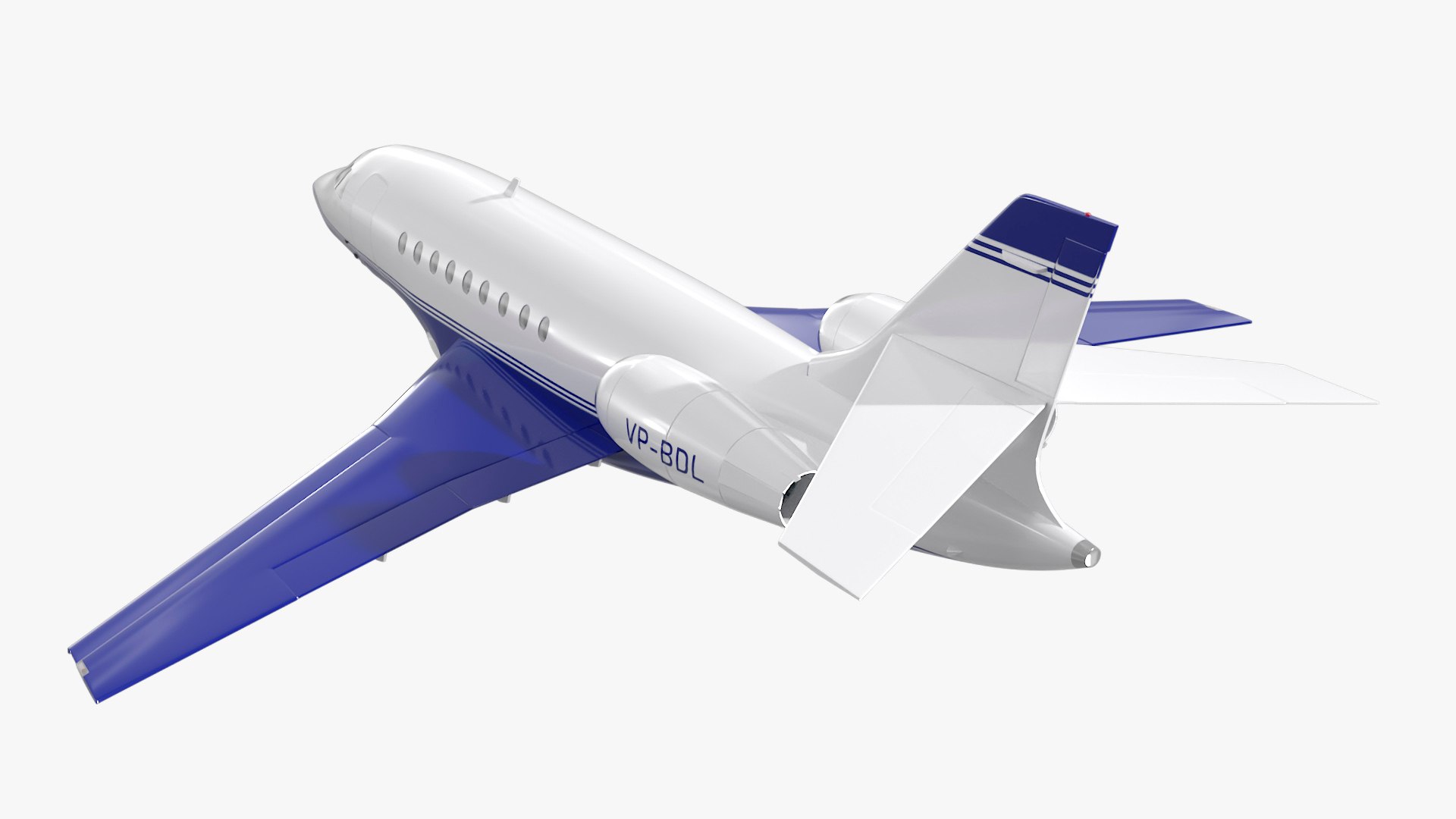 Business Jet Dassault Falcon 2000 Blue No Chassis 3D Model - TurboSquid ...