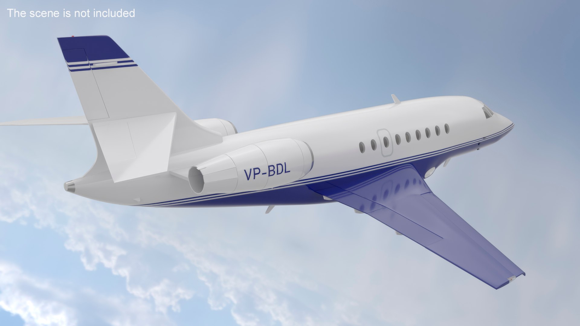 Business Jet Dassault Falcon 2000 Blue No Chassis 3D Model - TurboSquid ...