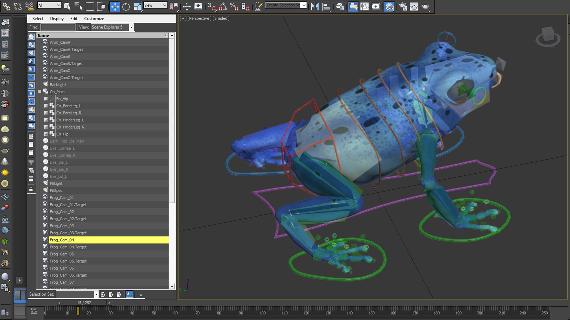 Blue Poison Dart Frog Animated 3D Model - TurboSquid 2143410