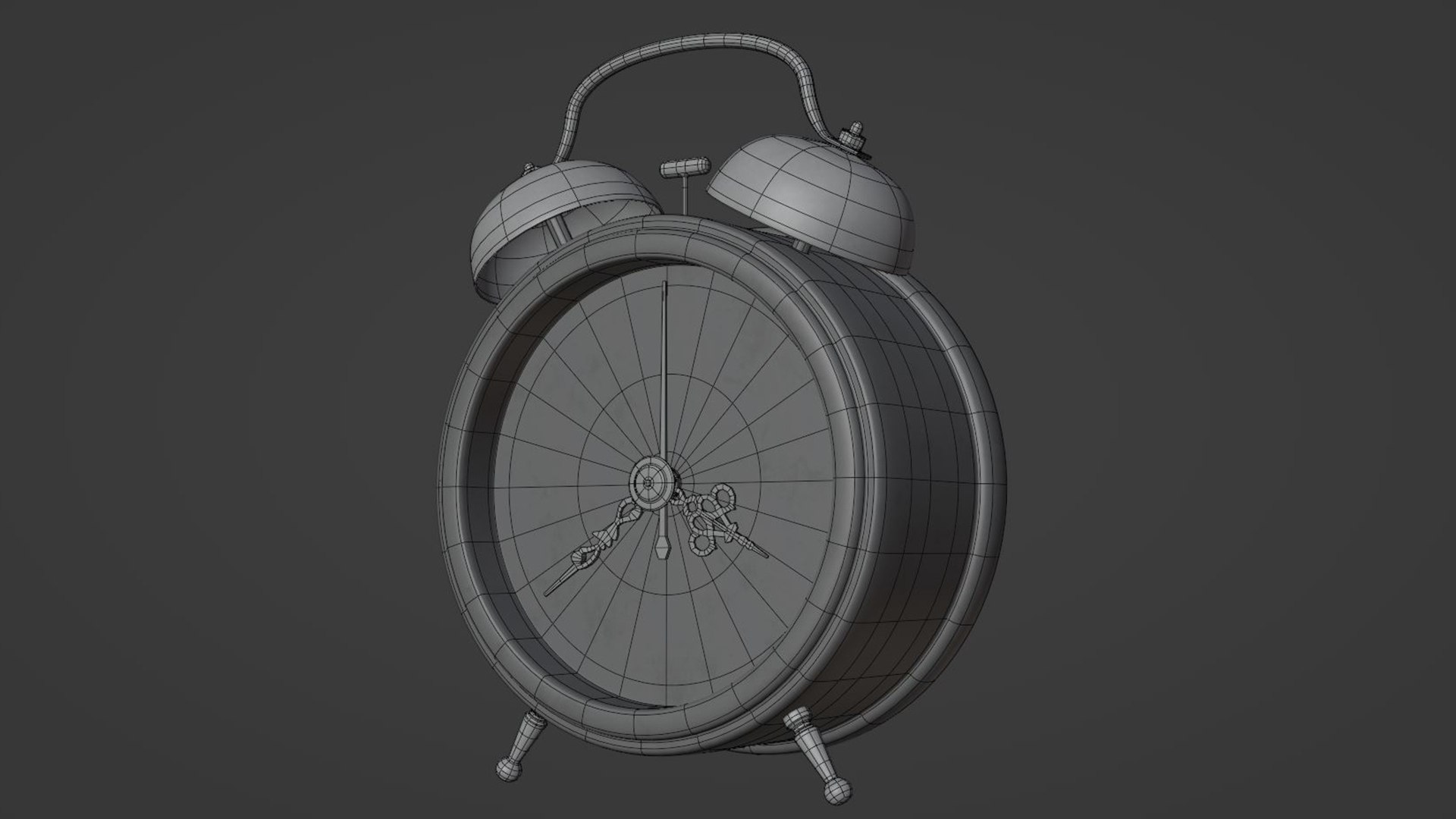 Realistic Alarm Vintage Clock 3D - TurboSquid 2229163