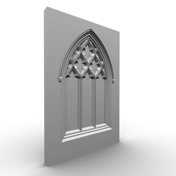 3d gothic window model