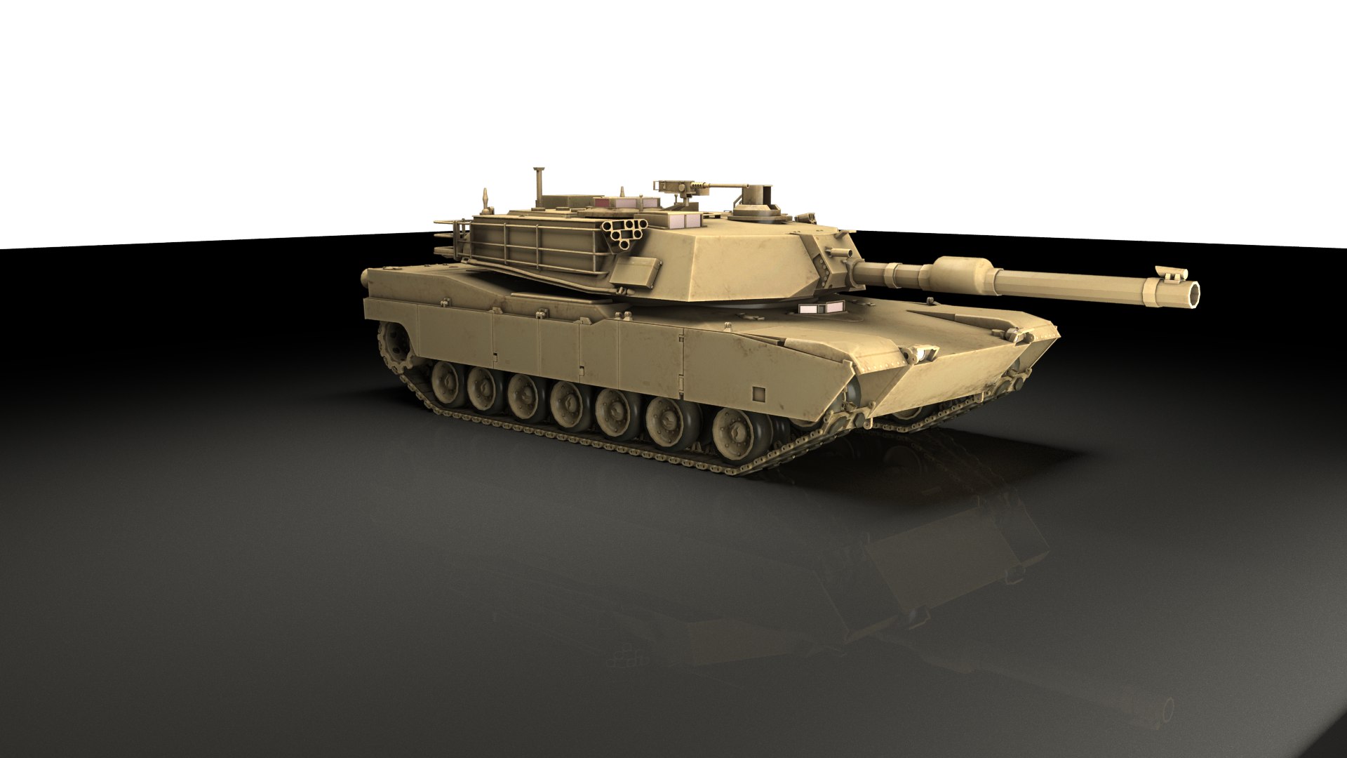Tank M1A1 3D Model - TurboSquid 2133001