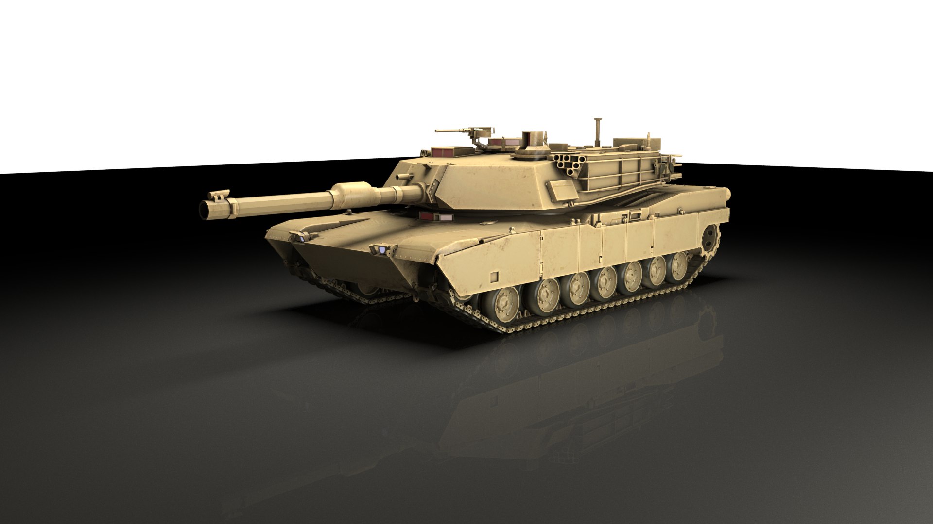 Tank M1A1 3D Model - TurboSquid 2133001