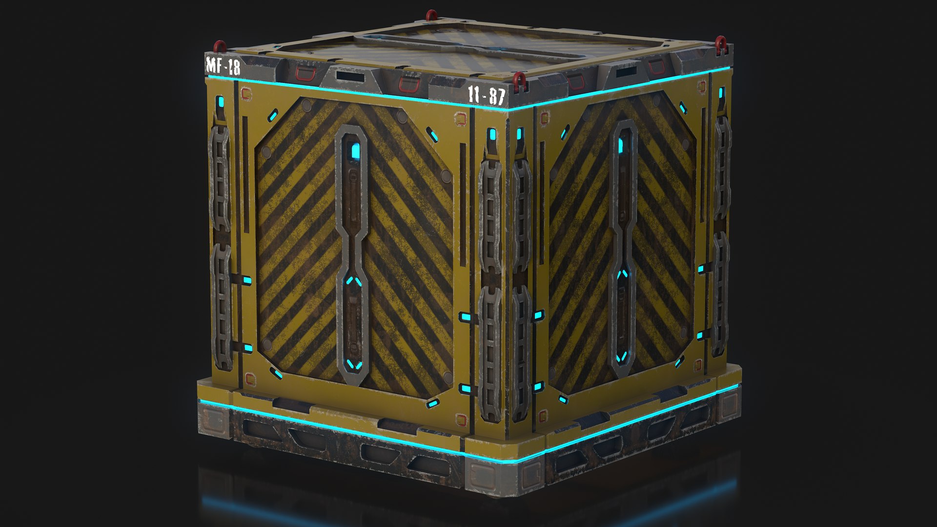 Sci-Fi Crate 3D Model - TurboSquid 2160192