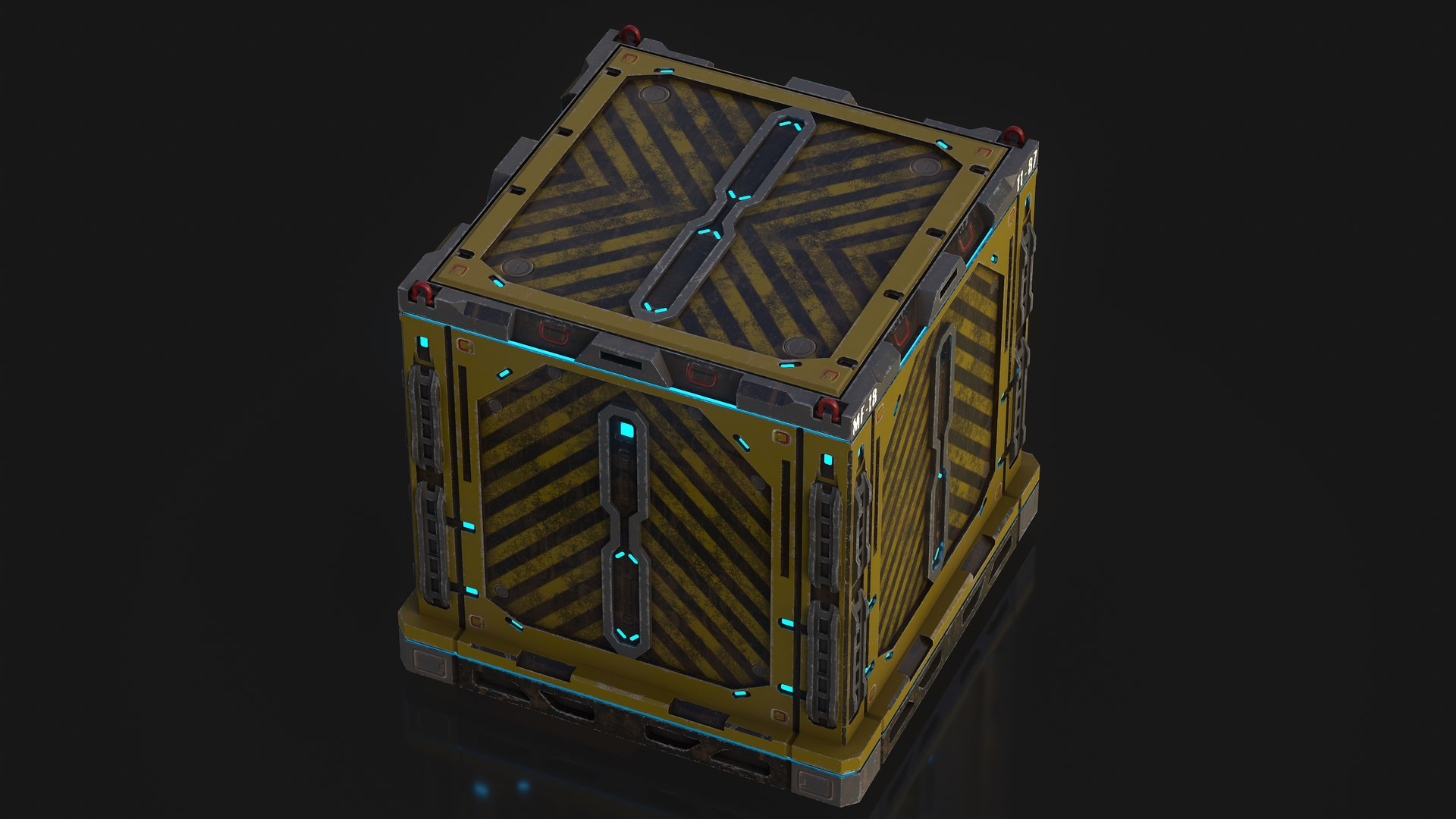 Sci-Fi Crate 3D Model - TurboSquid 2160192