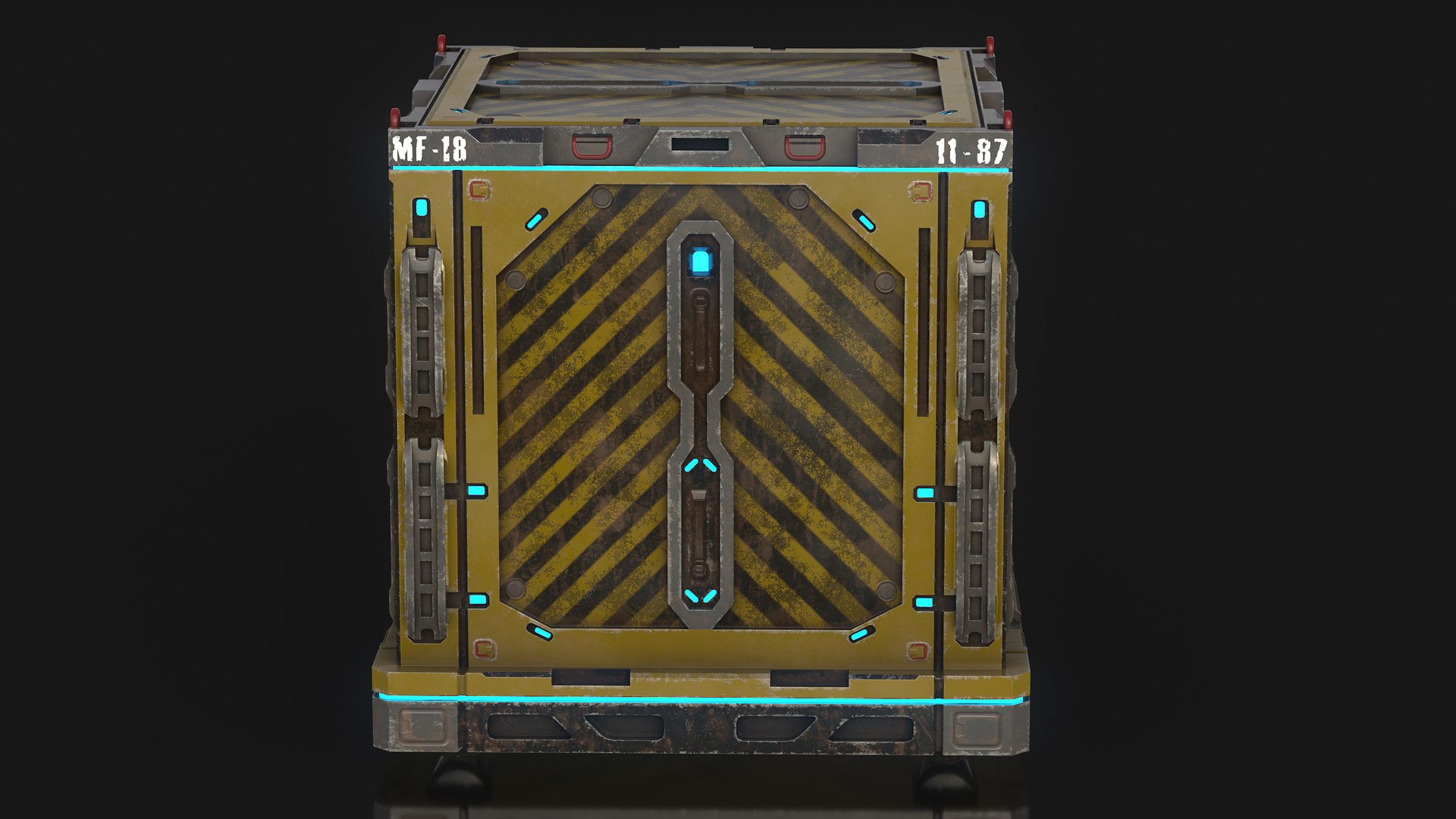 Sci-Fi Crate 3D Model - TurboSquid 2160192