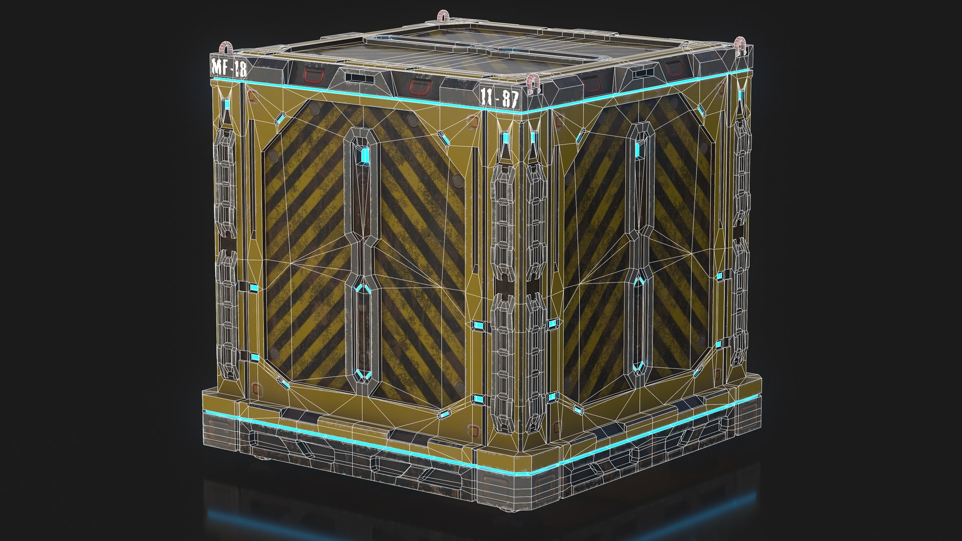 Sci-Fi Crate 3D Model - TurboSquid 2160192