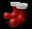 3d claus santa boot