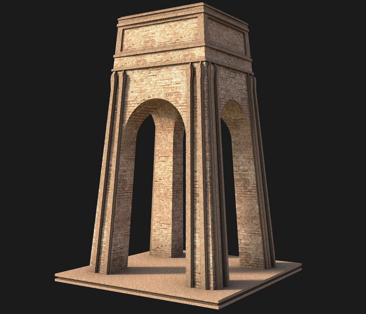 Free 3D Model Free Ancient Temple Arch - TurboSquid 2219641