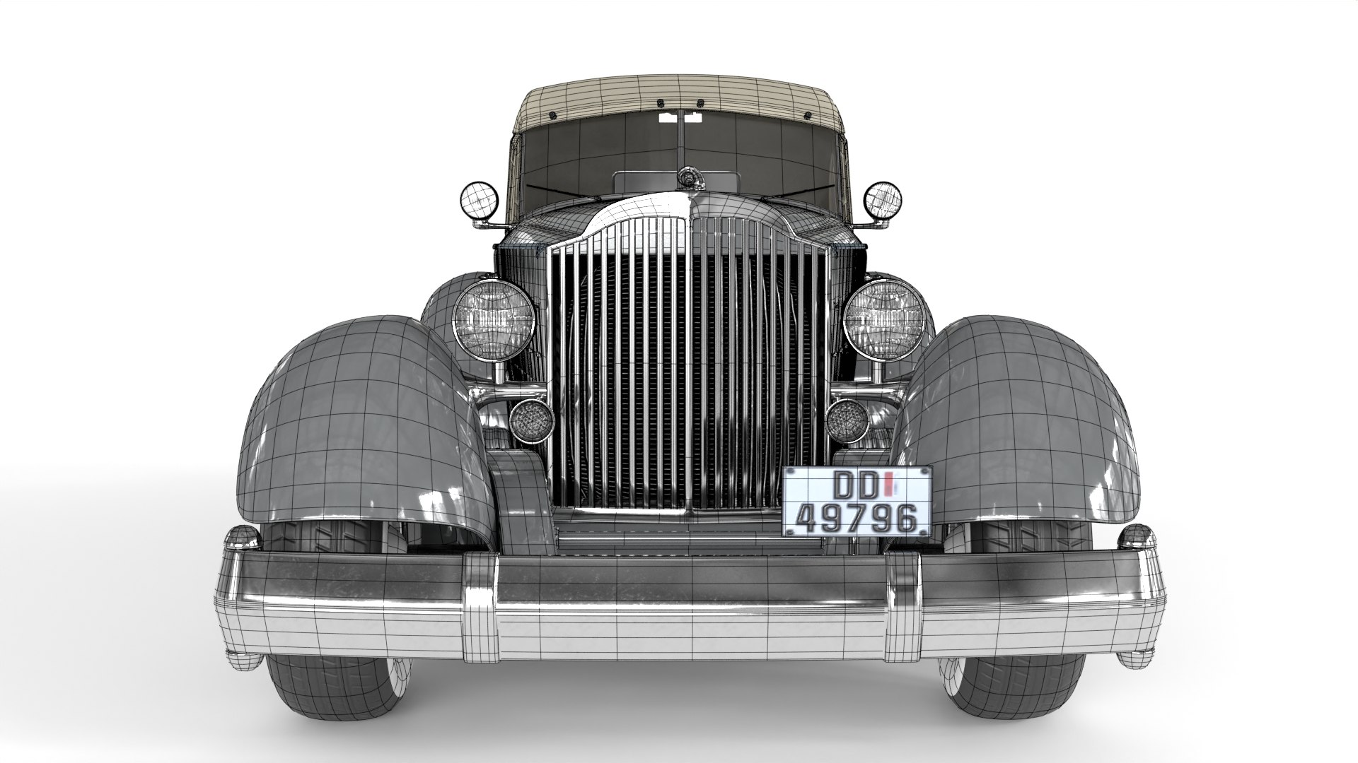 3D retro car model - TurboSquid 1547613