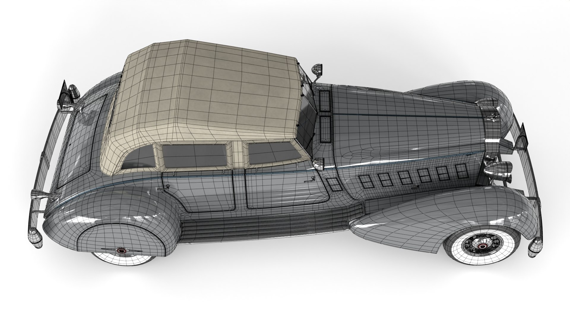 3D retro car model - TurboSquid 1547613