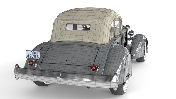 3D retro car model - TurboSquid 1547613