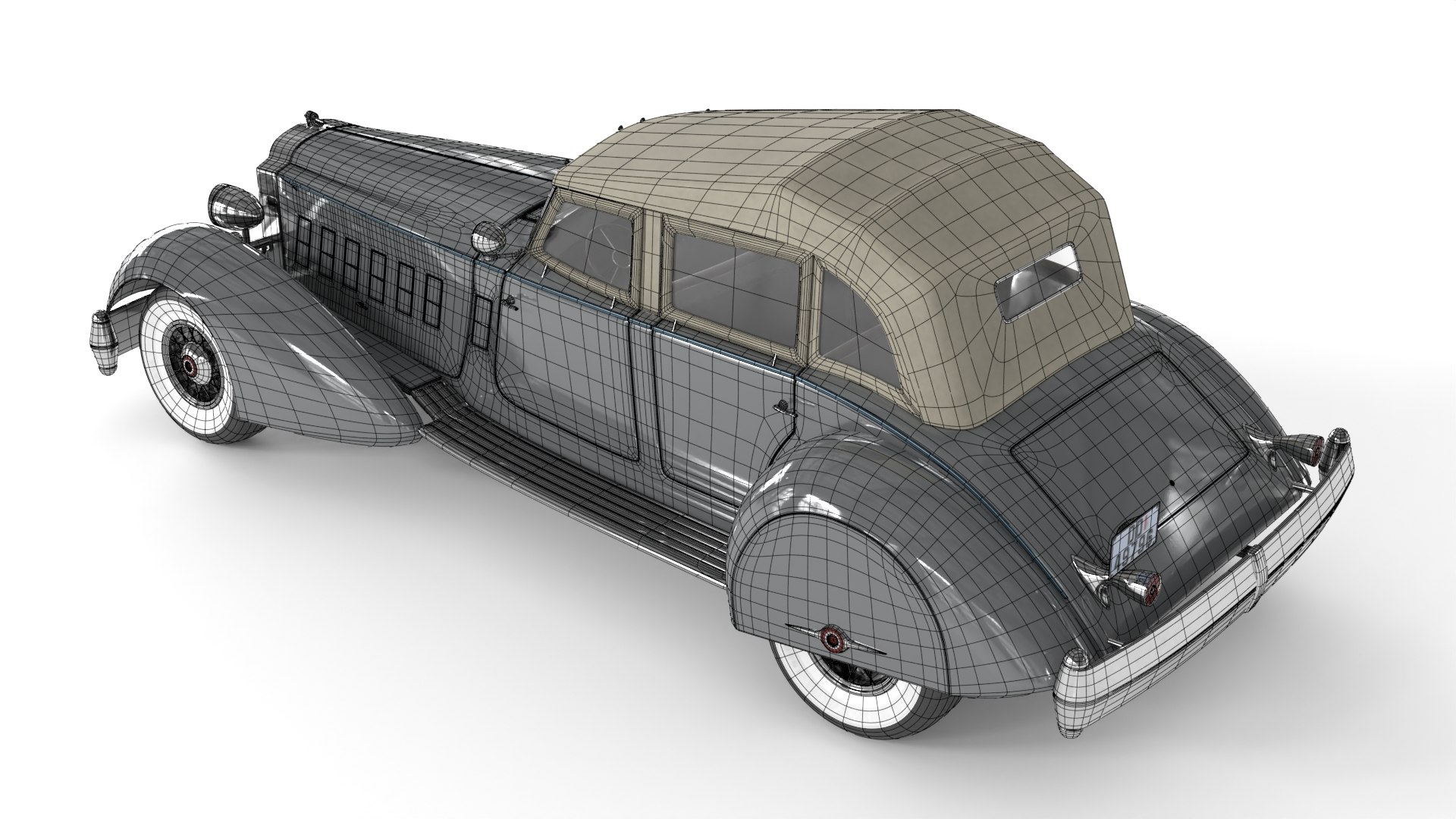 3D retro car model - TurboSquid 1547613