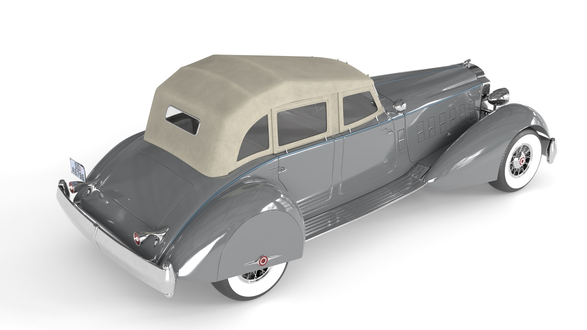 3D retro car model - TurboSquid 1547613