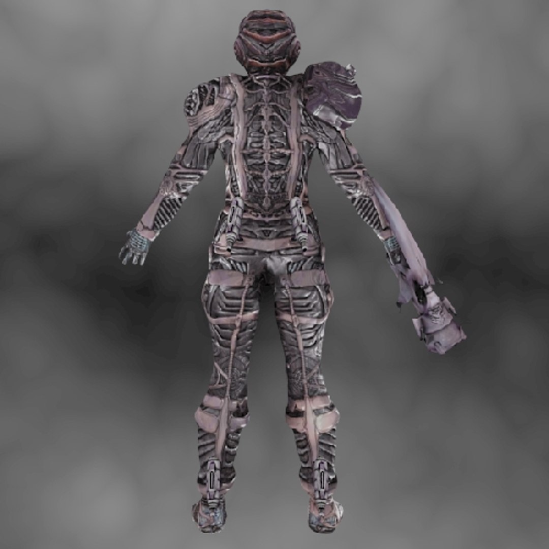 robot droid character walk 3d model