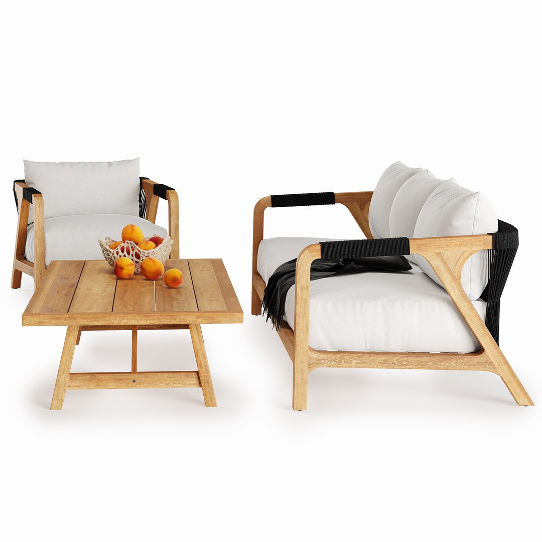 3D Tuci Outdoor Set Model - TurboSquid 1976542