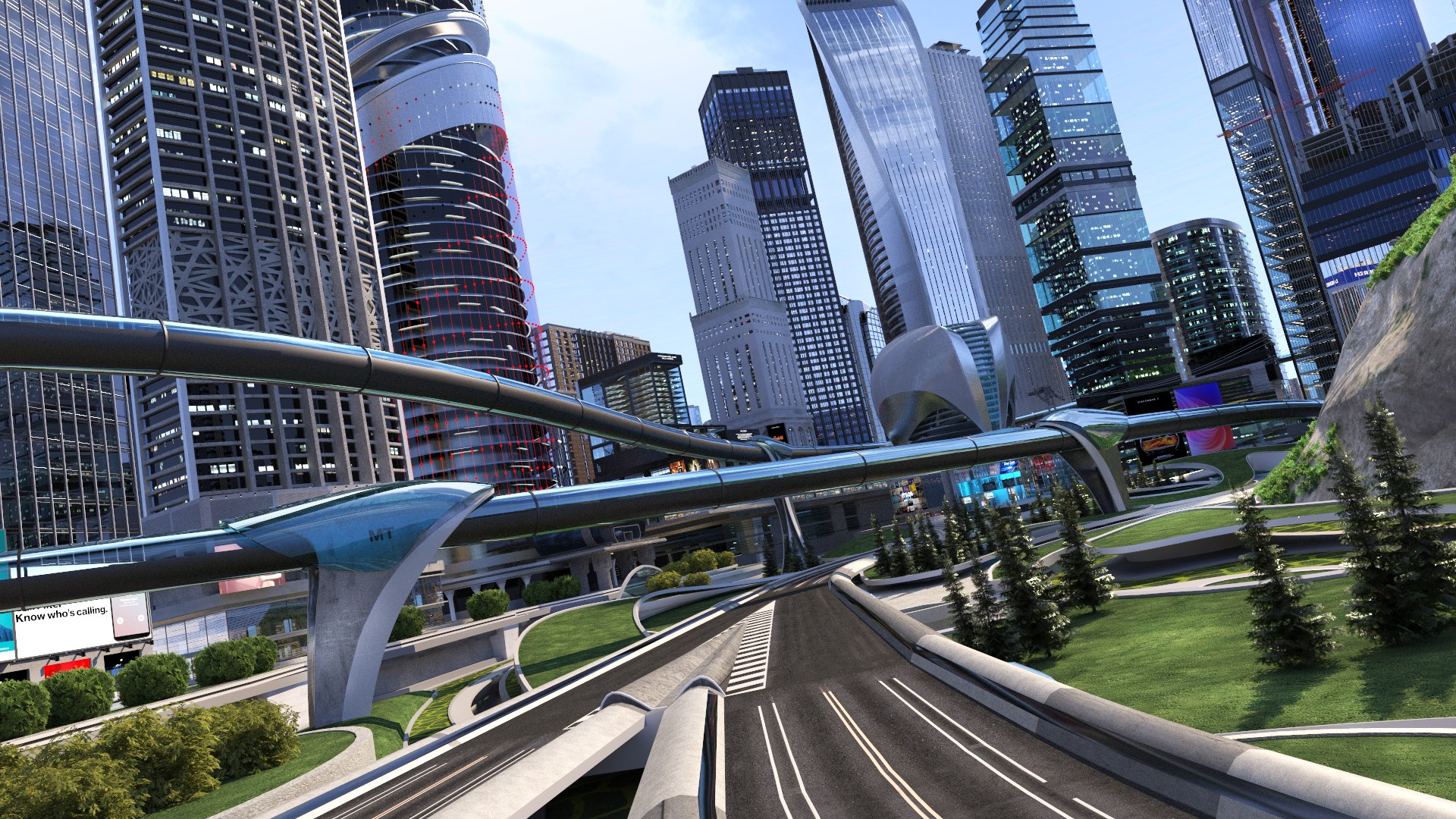 3D future city futuristic architecture - TurboSquid 1594406