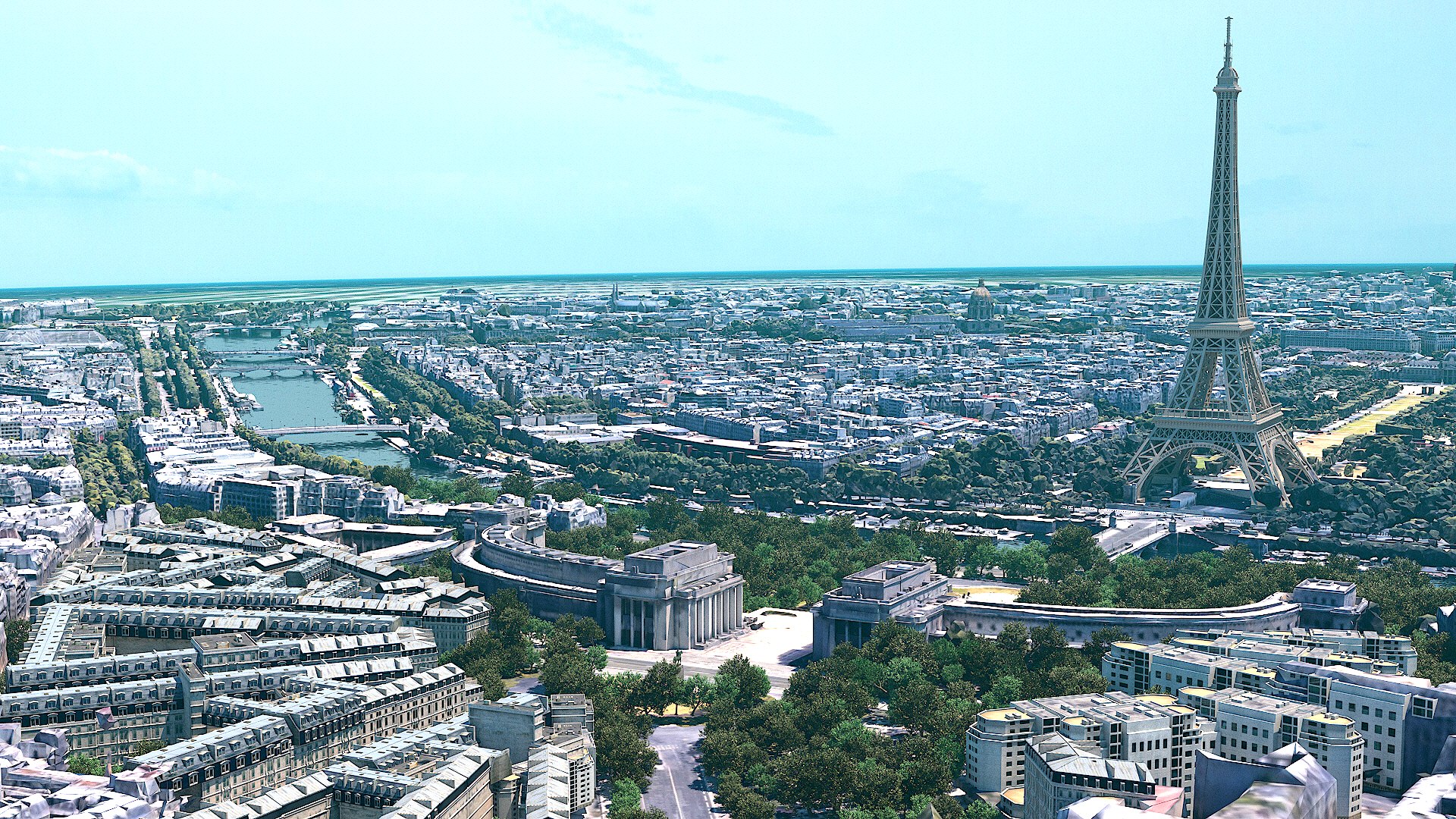 Paris City Eiffel Tower 3D Model - TurboSquid 1608234