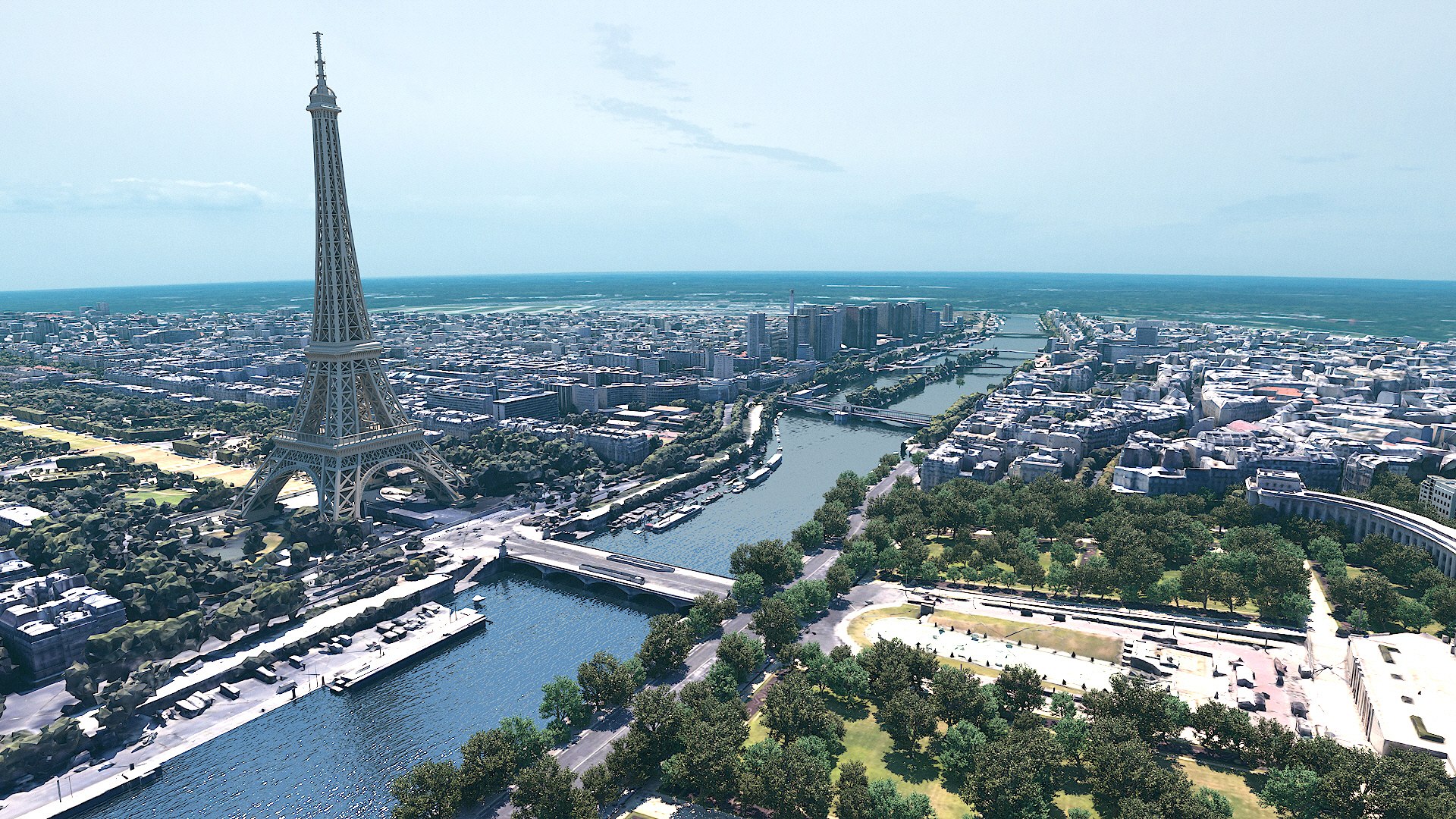 Paris City Eiffel Tower 3D Model - TurboSquid 1608234