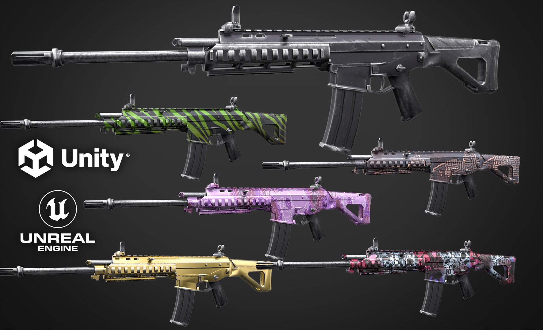 3D ACR - Rifle Weapon - TurboSquid 1846468