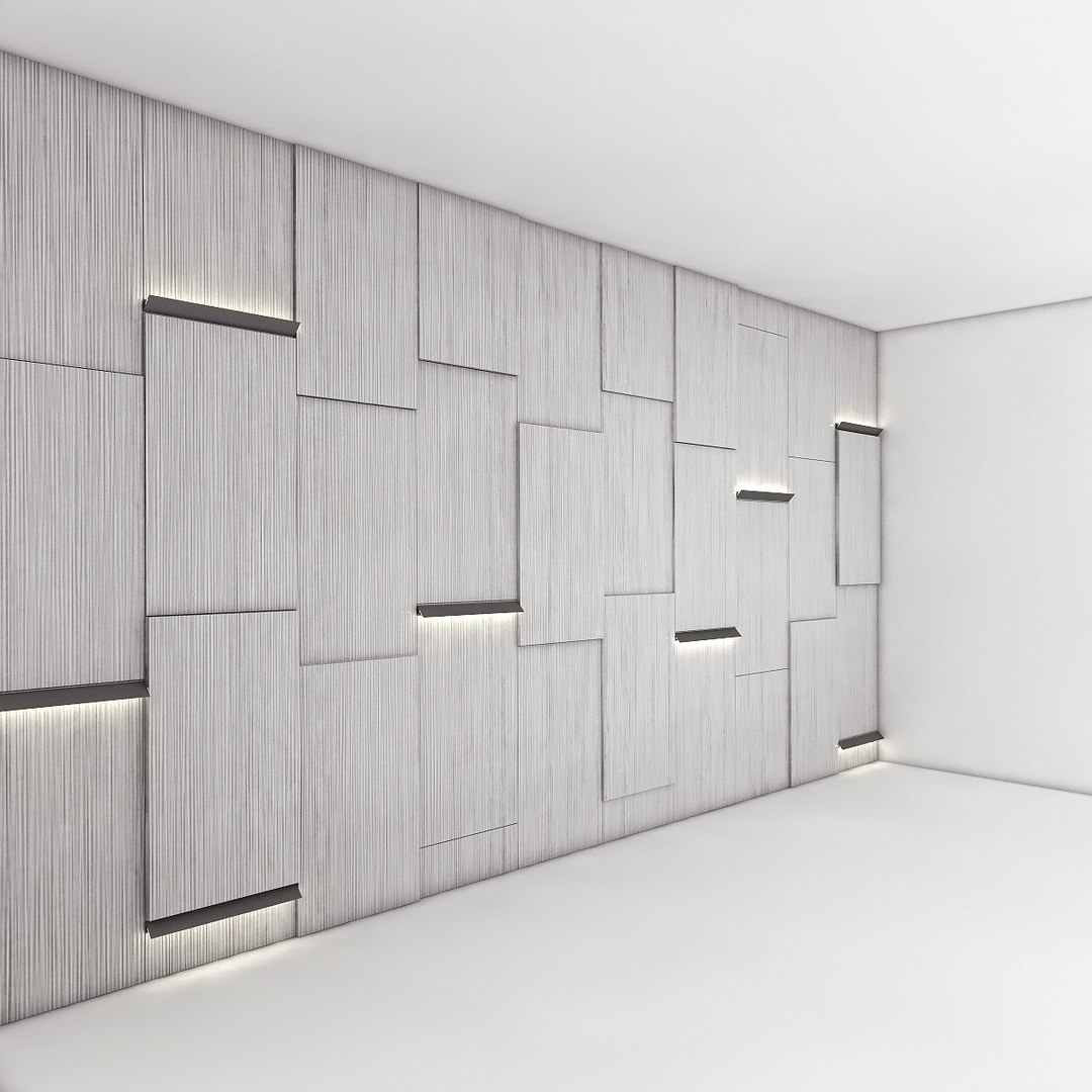 Decorative Light Wall 3D Model - TurboSquid 1394167