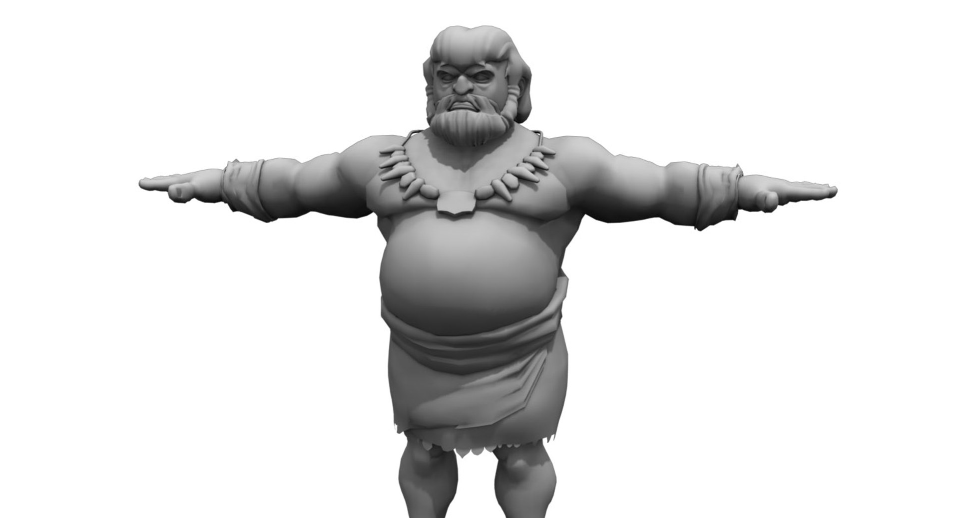 3D Wild Forest Man Cartoon Model - TurboSquid 1504313