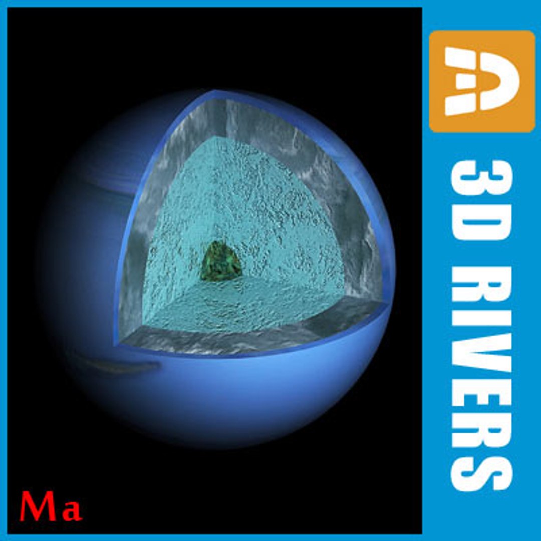 3d model photoreal neptune structure