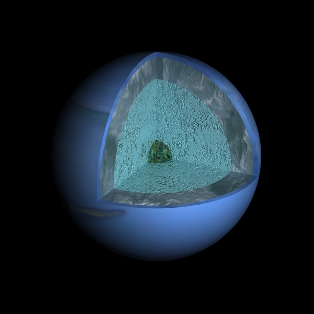 3d Model Photoreal Neptune Structure