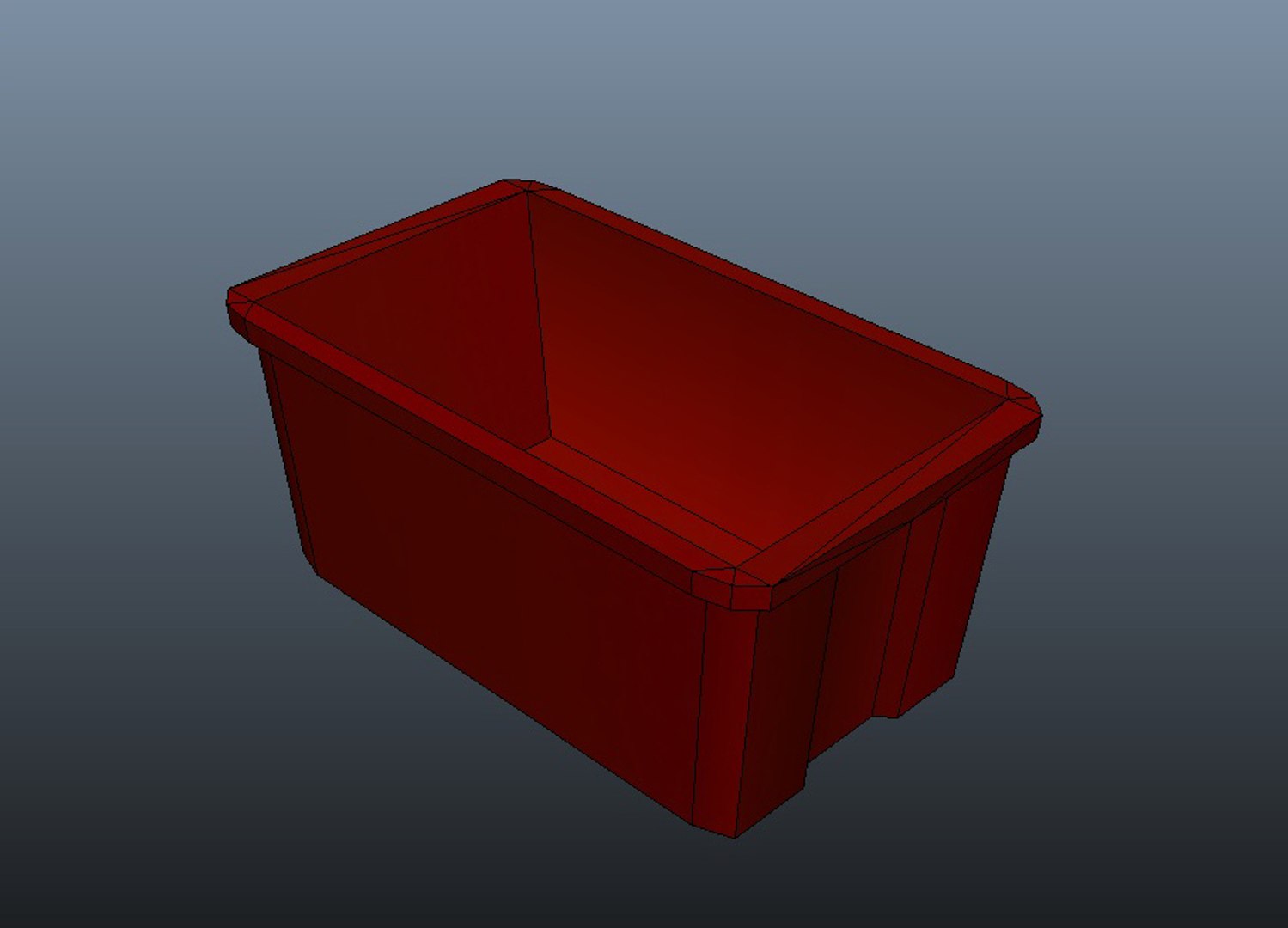 3d plastic tub model