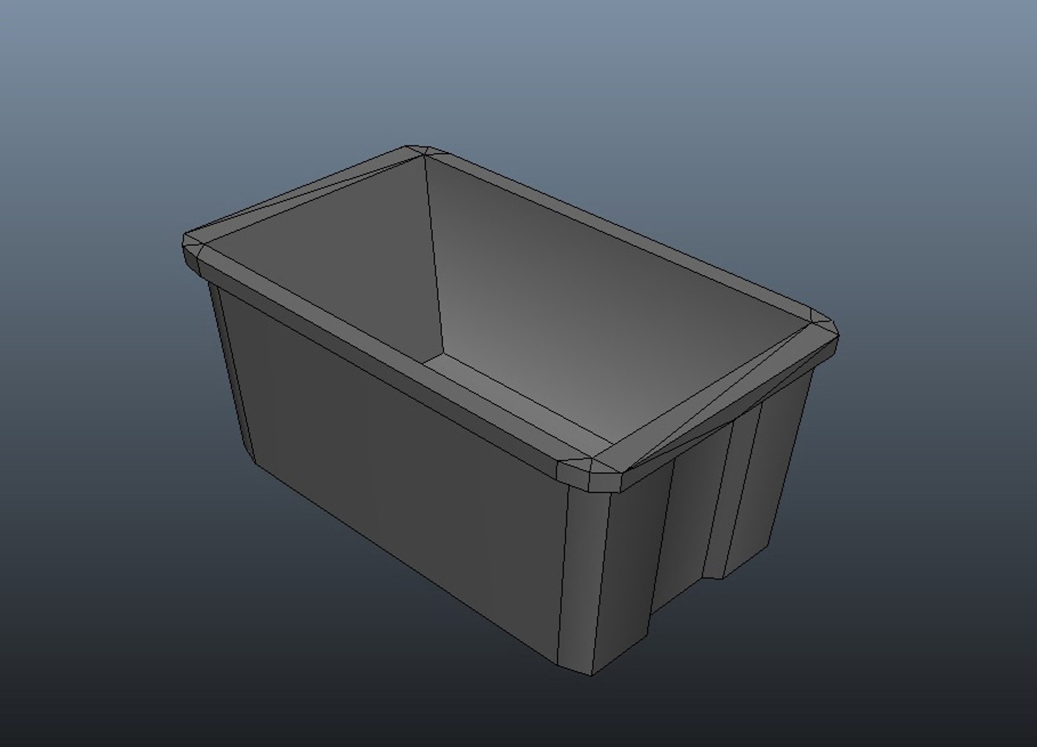 3d plastic tub model