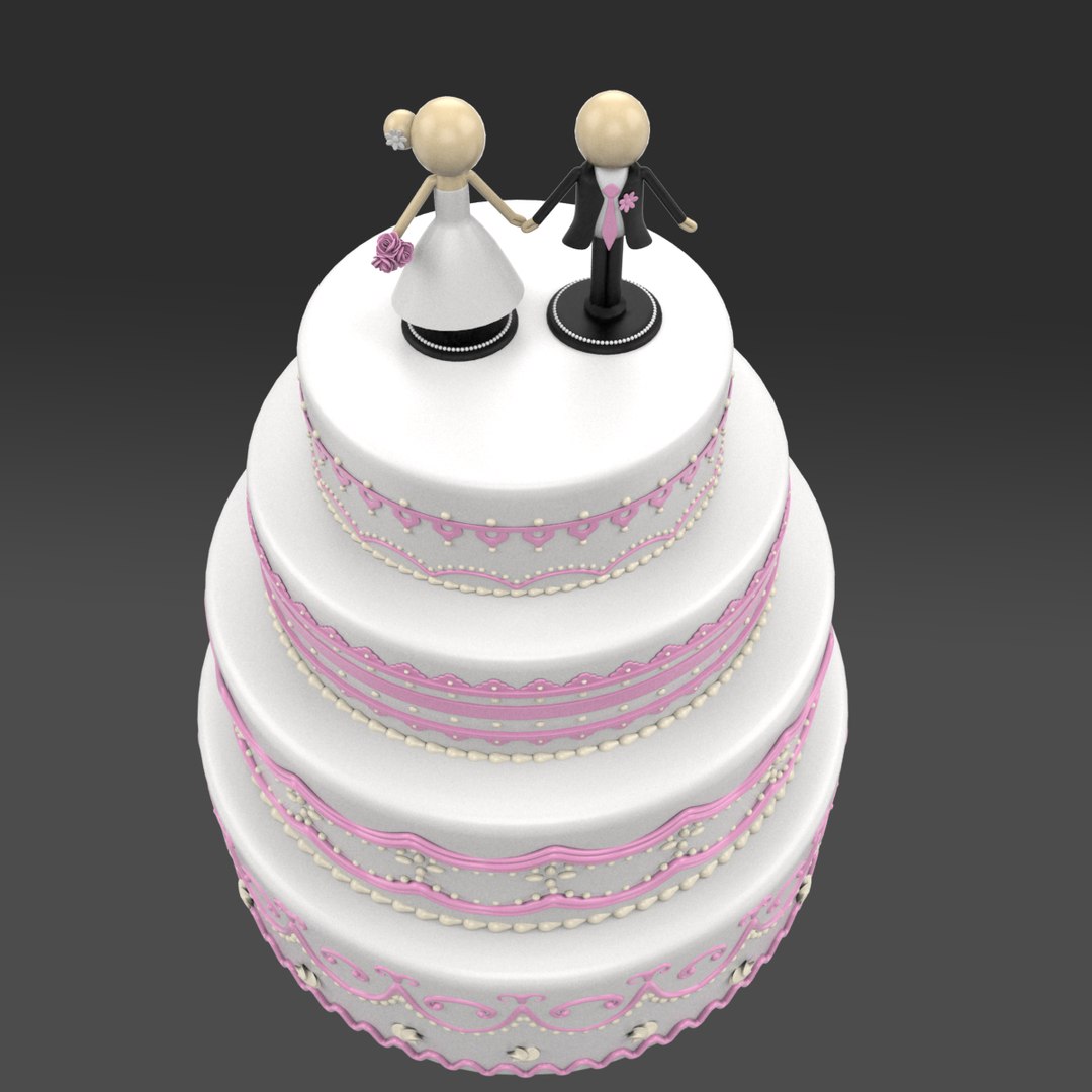 3d Model Wedding Cake