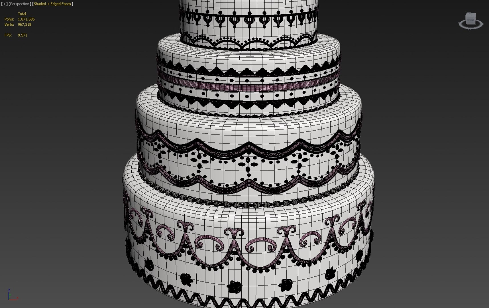 3d Model Wedding Cake