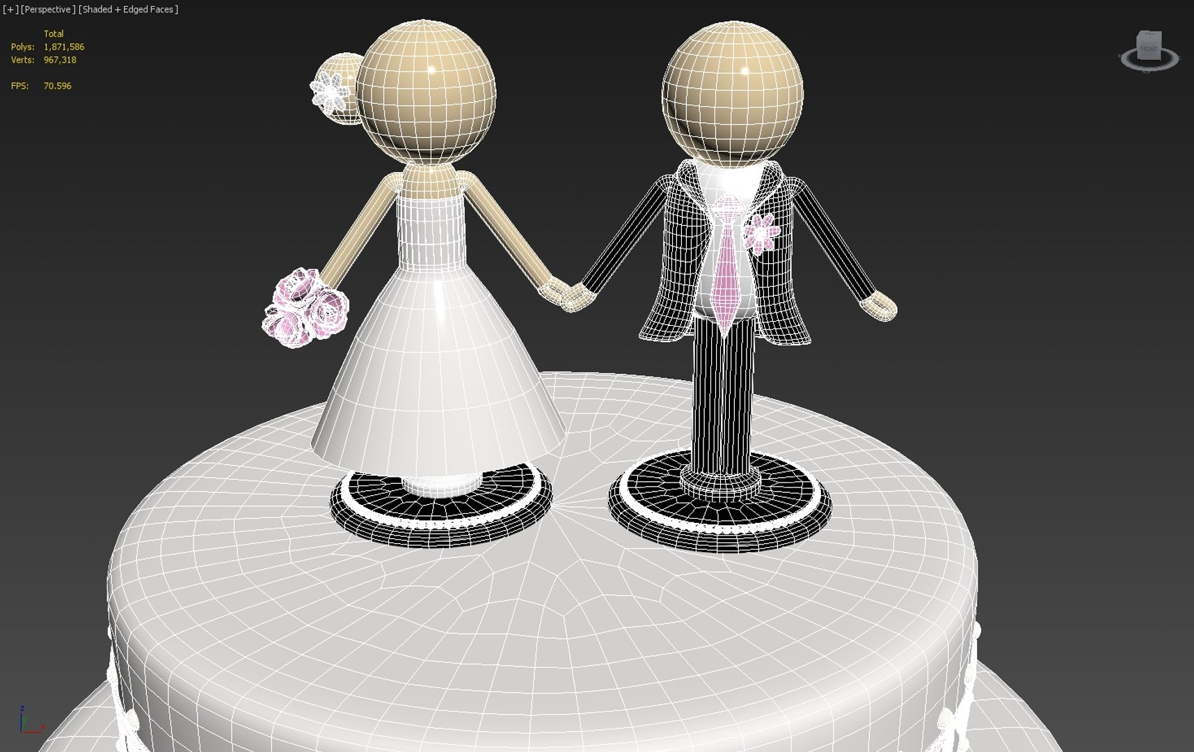 3d Model Wedding Cake