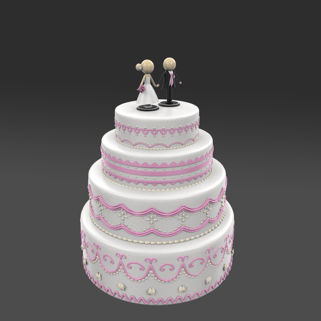 3d Model Wedding Cake