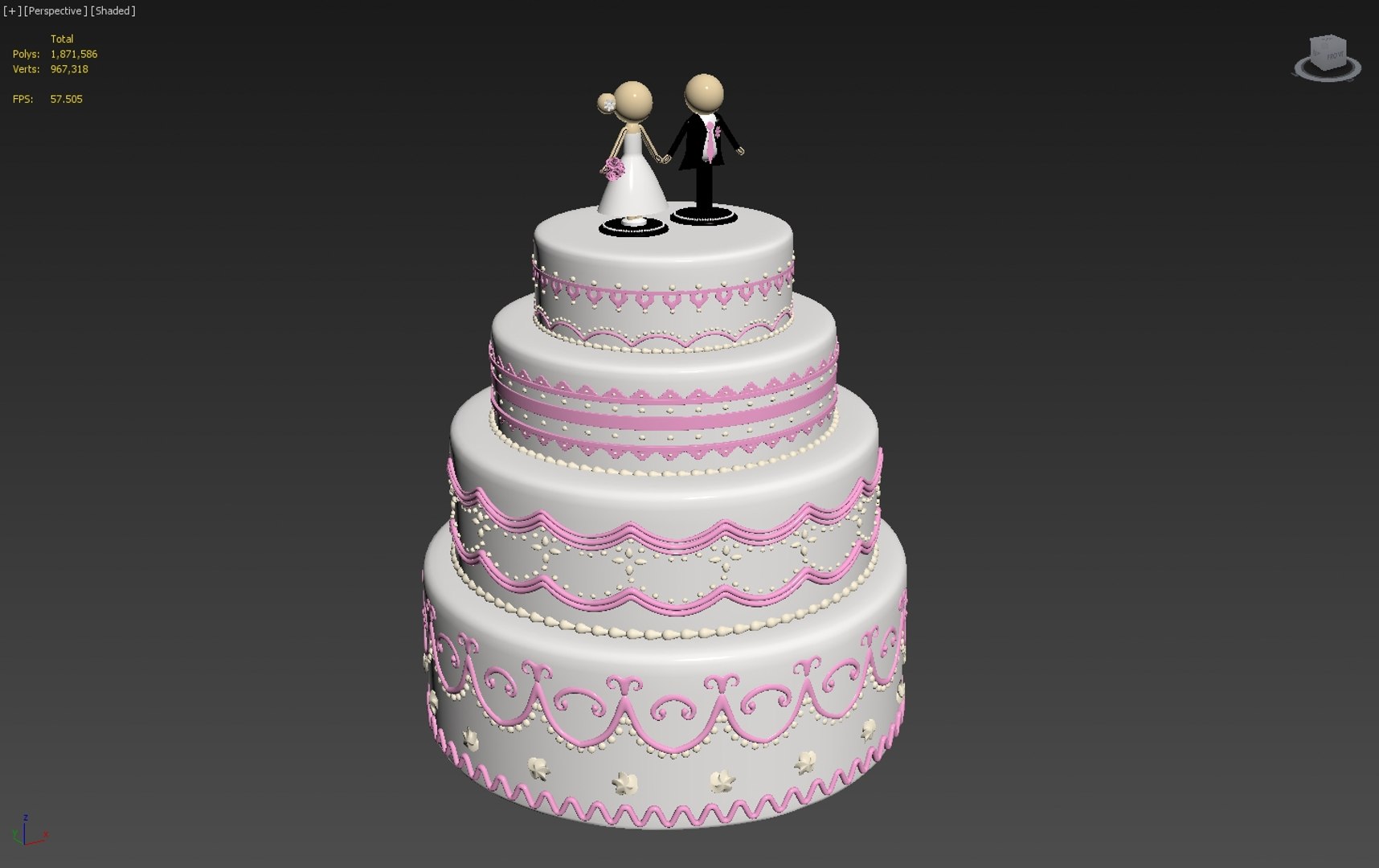 3d Model Wedding Cake