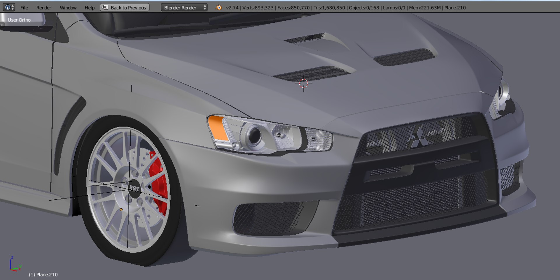 Blend Lancer Evolution X